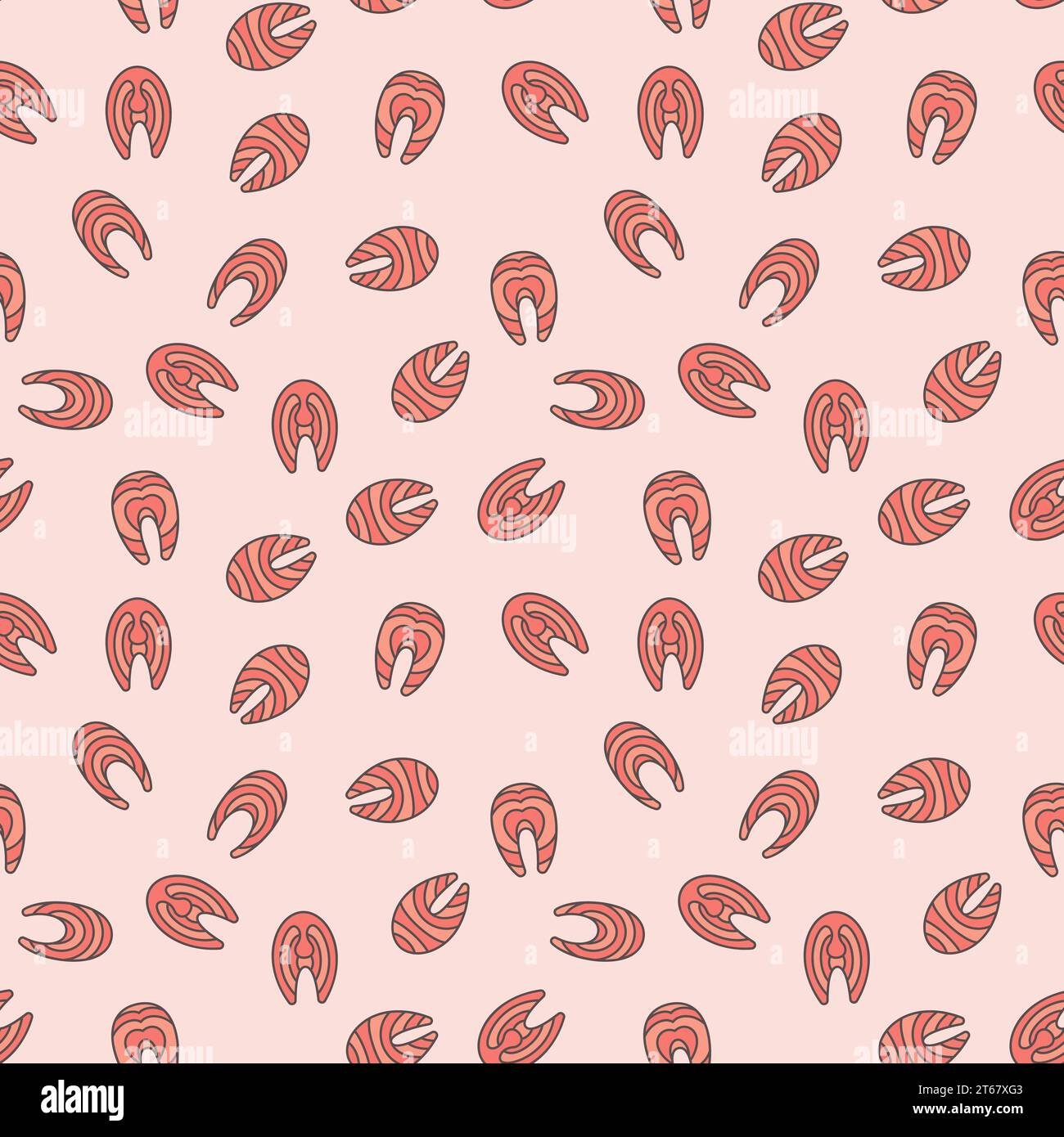 Pink salmon colored Stock Vector Images - Alamy