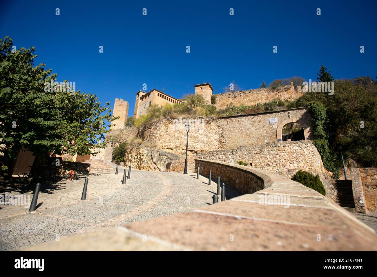 Medieval town of Alquezar in Huesca, region of Aragon in Spain Stock ...