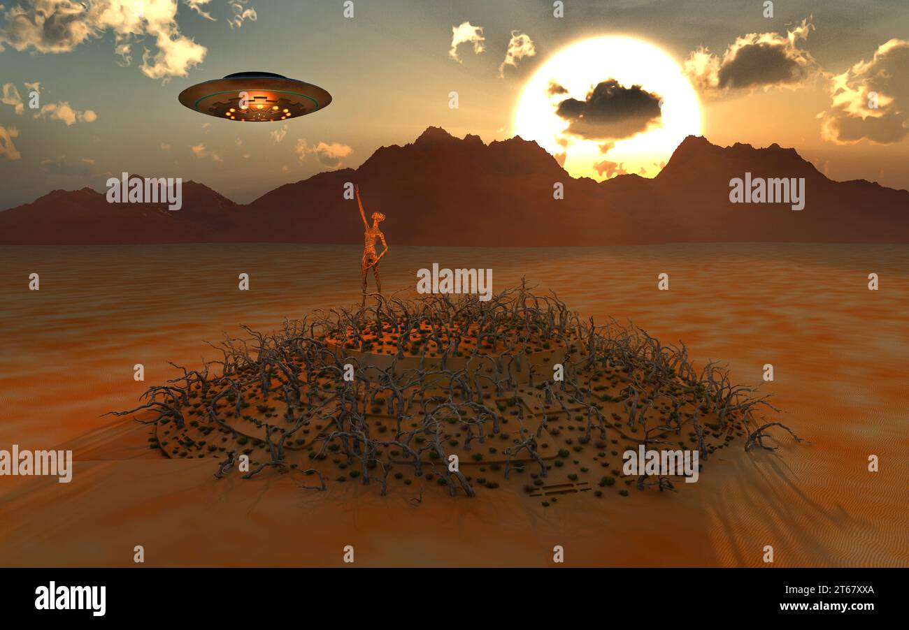 Alien landing hi-res stock photography and images - Alamy