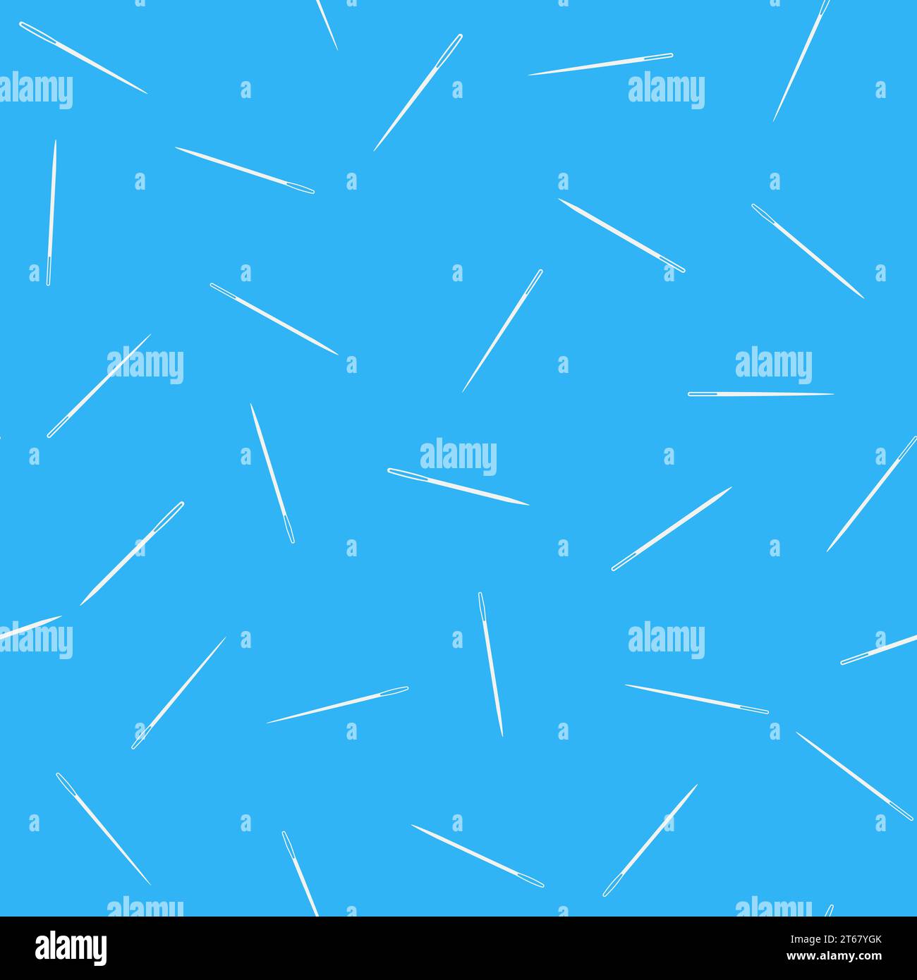 Blue sewing needle vector seamless pattern or background Stock Vector ...