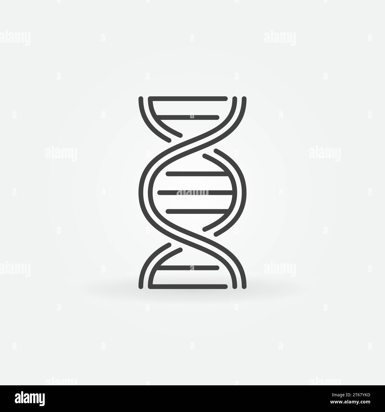 Dna spiral vector outline concept icon or symbol Stock Vector Image ...