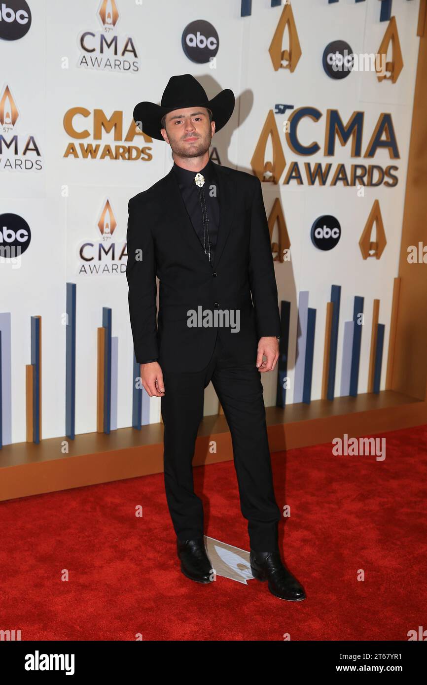 Nashville, United States. 08th Nov, 2023. Greylan James arrives at the ...