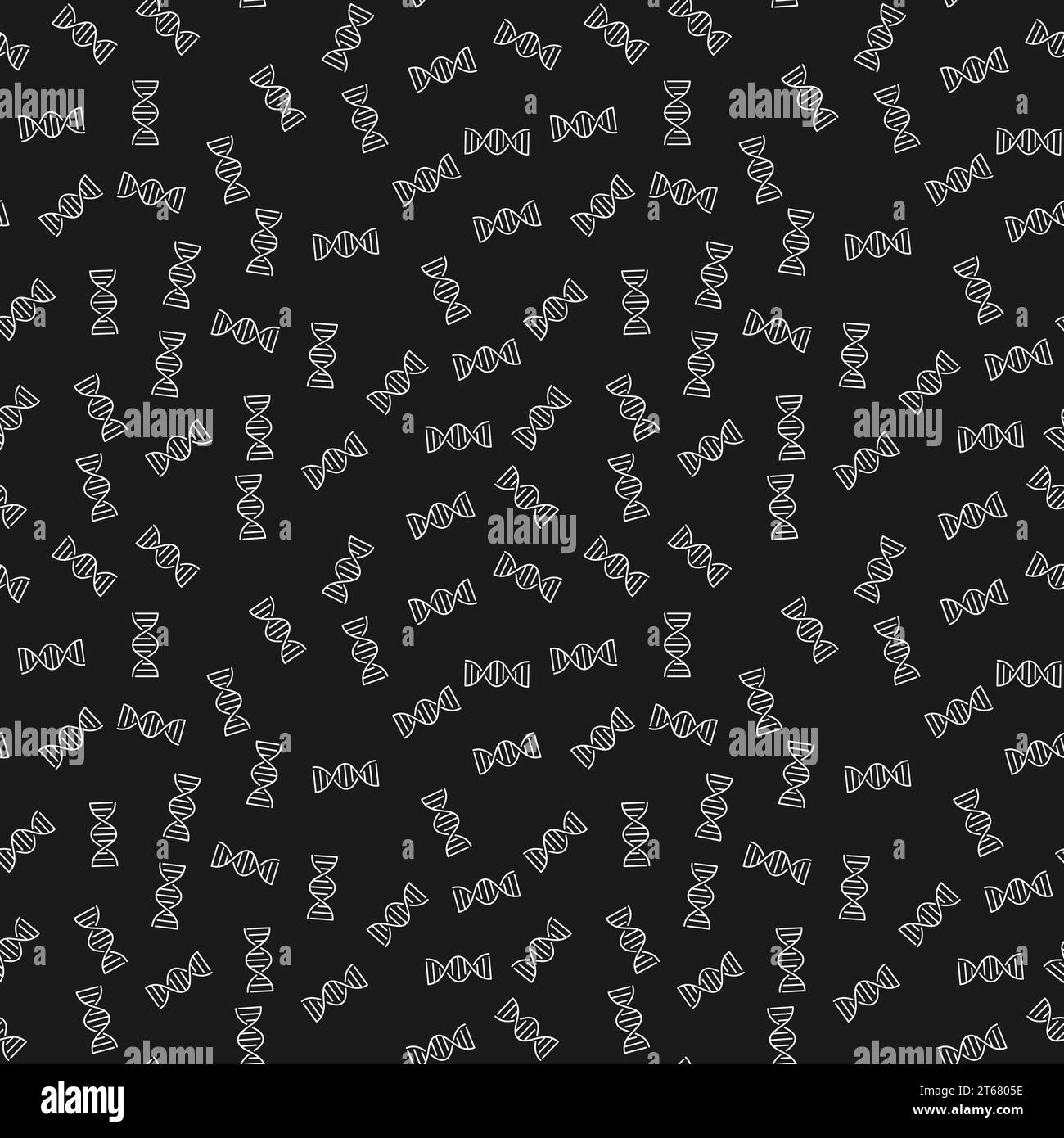 DNA linear vector dark seamless pattern or background Stock Vector ...