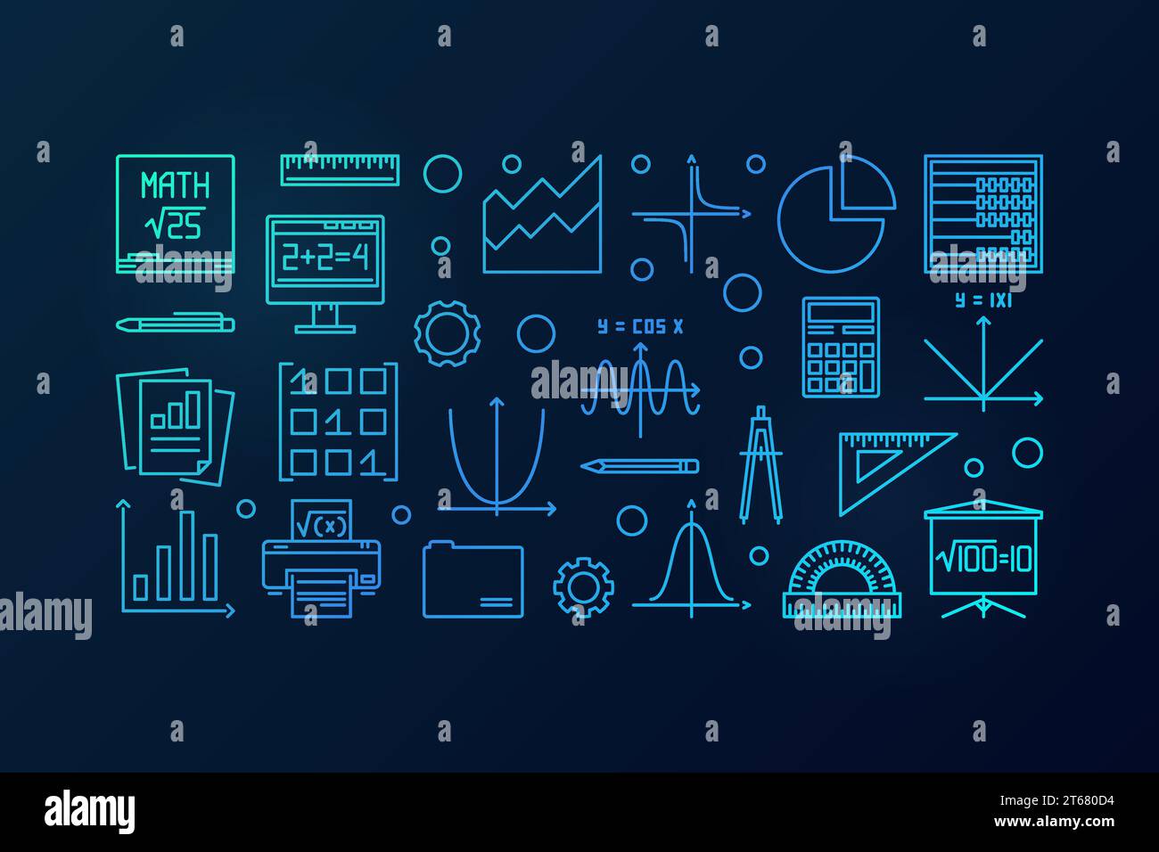 Discrete mathematics background hi-res stock photography and images - Alamy