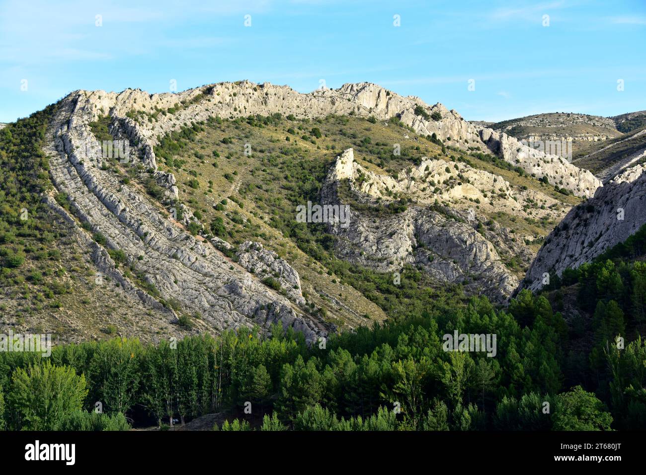 Double fold (Pliegue de la Olla) is a symbol of Aliaga Geopark. This ...