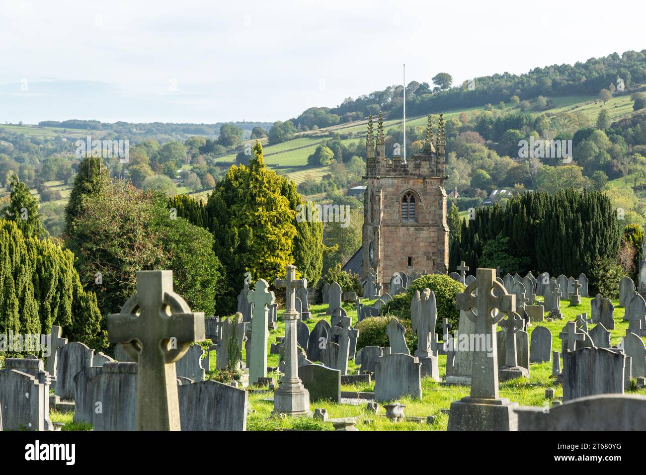 St Giles' Church, Matlock Stock Photo - Alamy