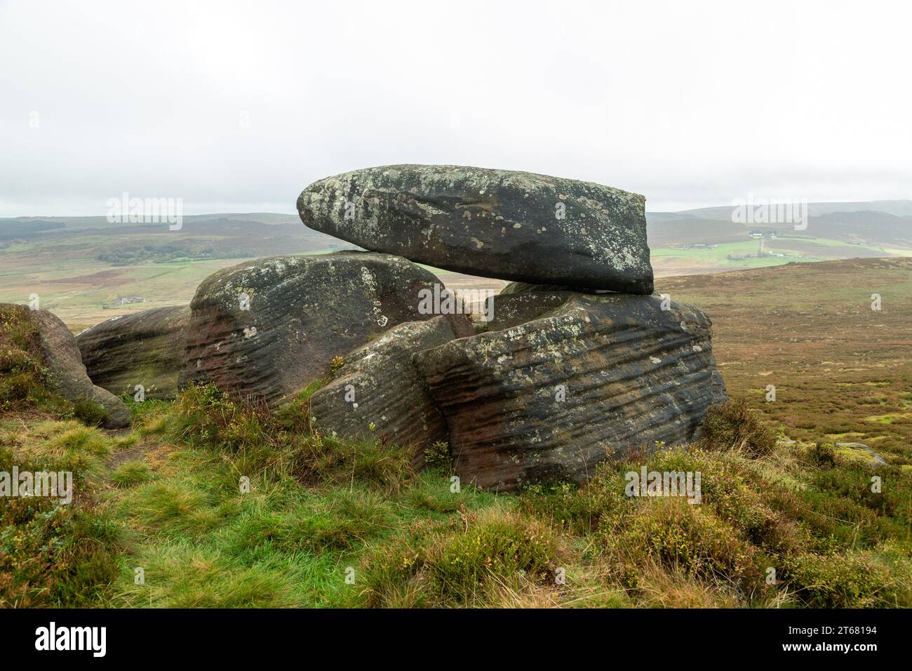 A rock formation in The Roaches, Staffordshire, England Stock Photo - Alamy