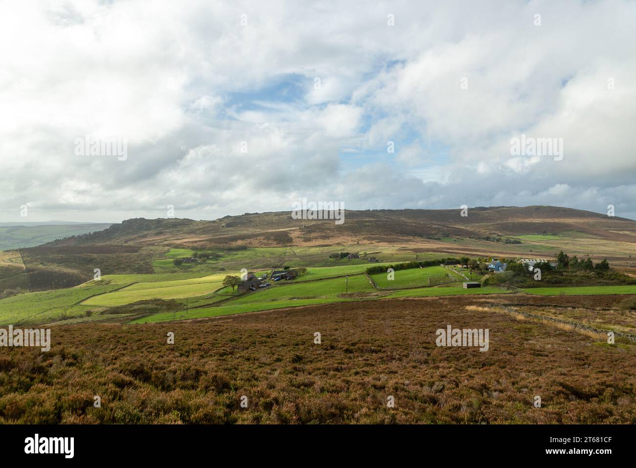 Looking towards the Roaches from Ramshaw Rocks, Staffordshire Peak ...