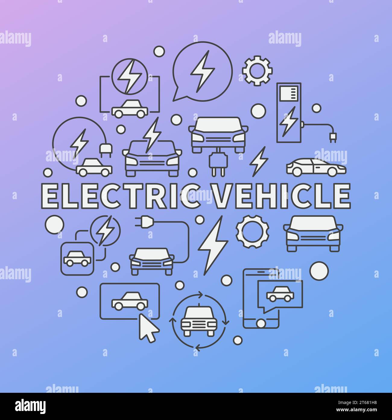 Volt city ev Stock Vector Images - Alamy