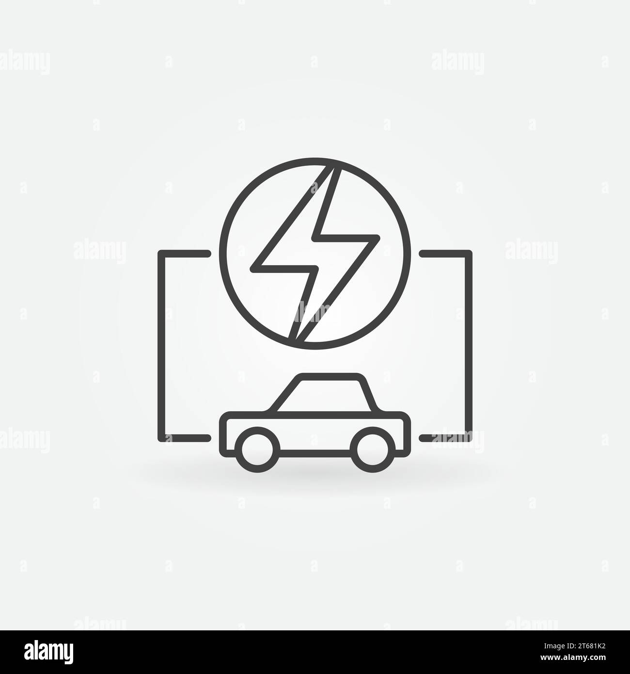 Electric car linear concept icon or symbol Stock Vector Image & Art - Alamy