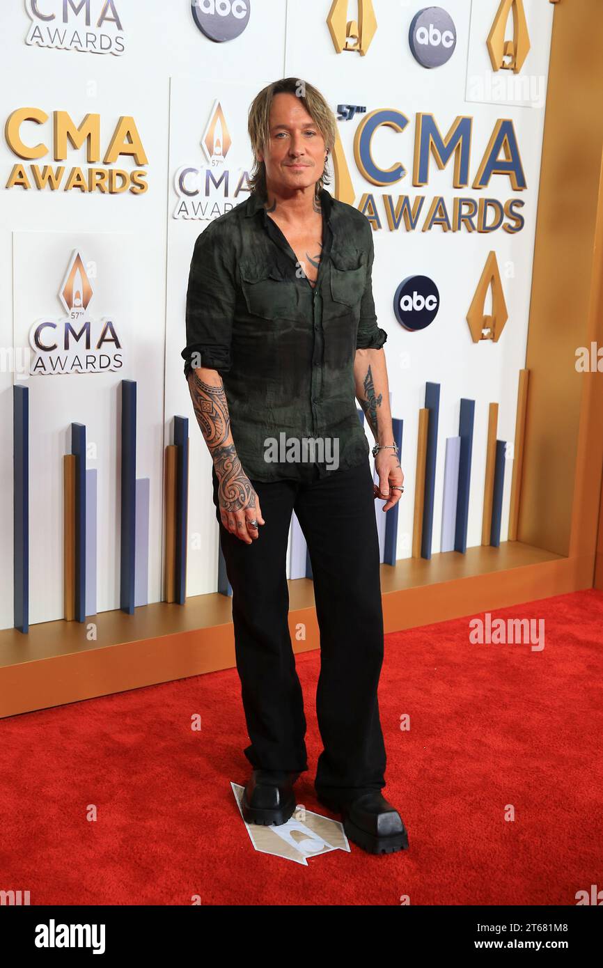 Nashville, United States. 08th Nov, 2023. Keith Urban arrives at the ...