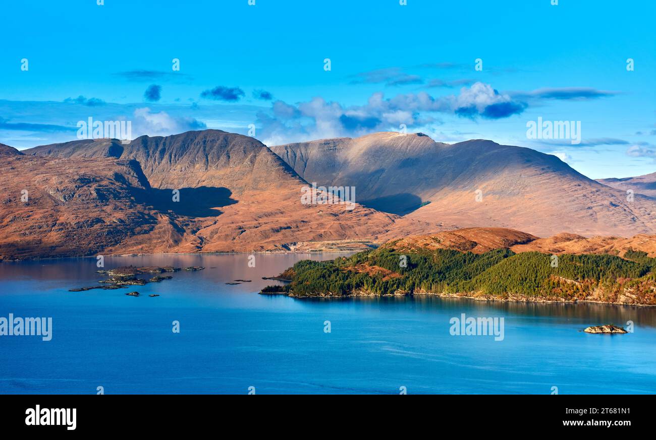 Plockton Loch Carron Wester Ross Scotland a view from the crags looking ...