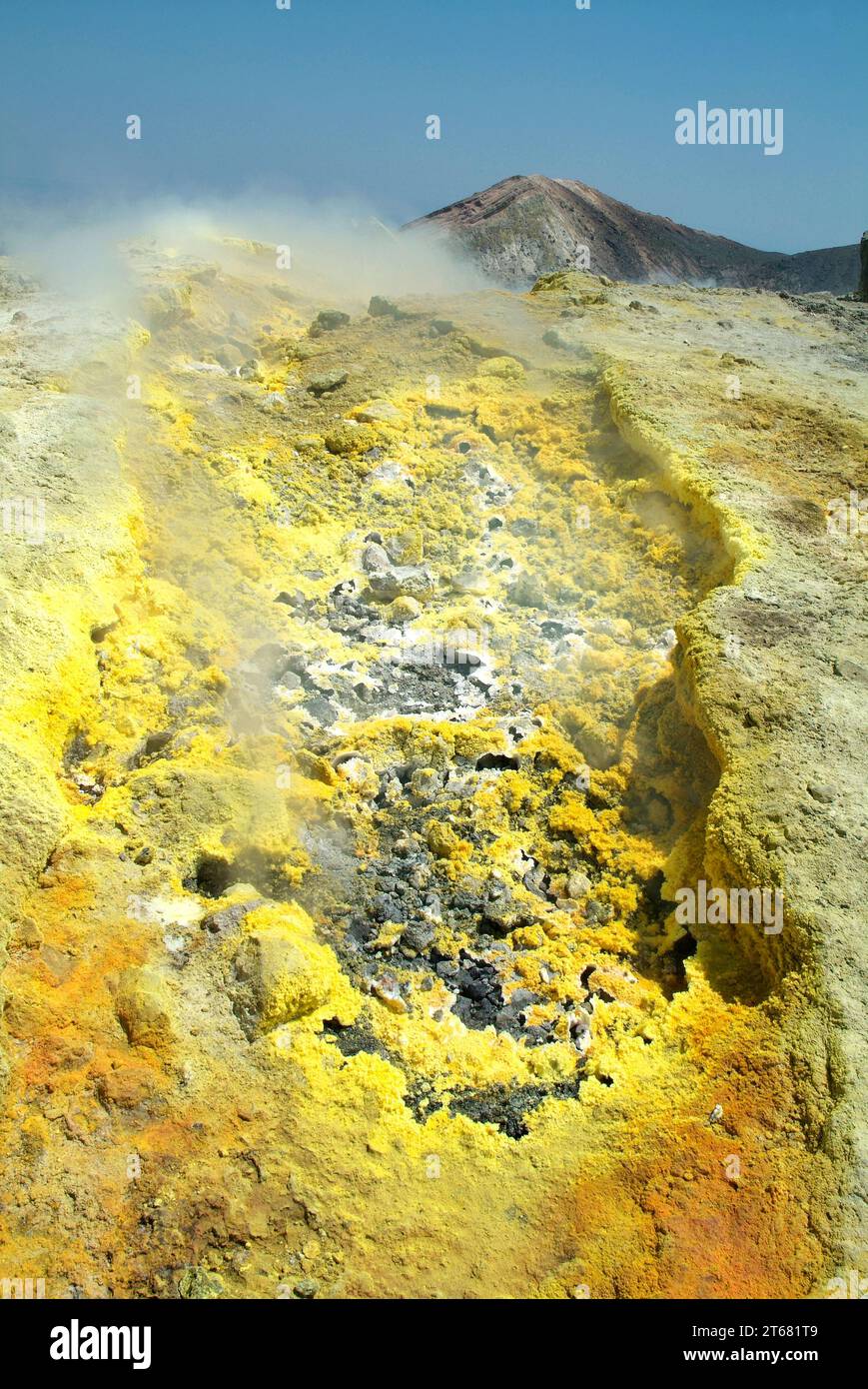 Fumaroles (gases, sulfur, halides, oxides and sulfates) in Vulcano ...