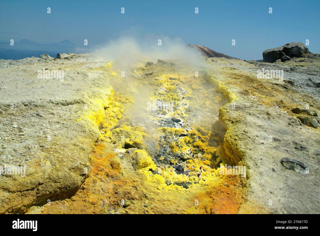Fumaroles (gases, sulfur, halides, oxides and sulfates) in Vulcano ...