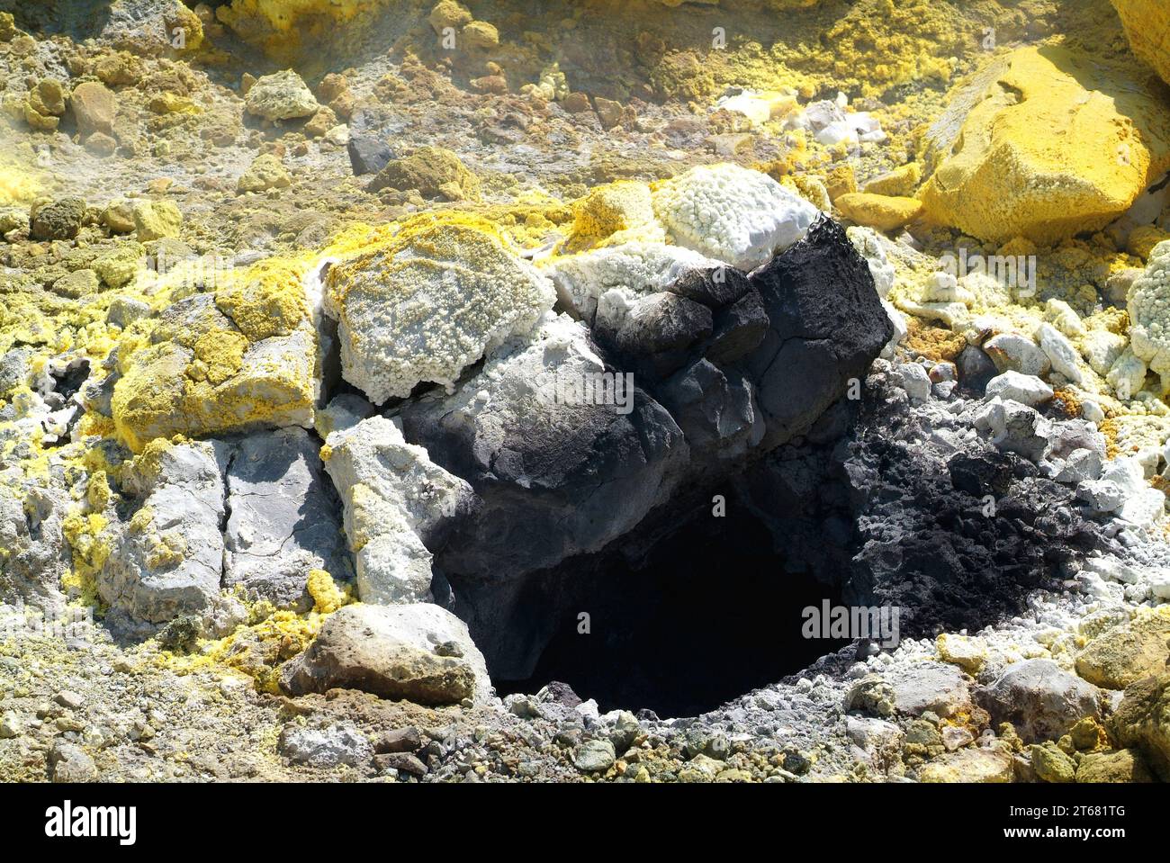 Fumaroles (gases, sulfur, halides, oxides and sulfates) in Vulcano ...