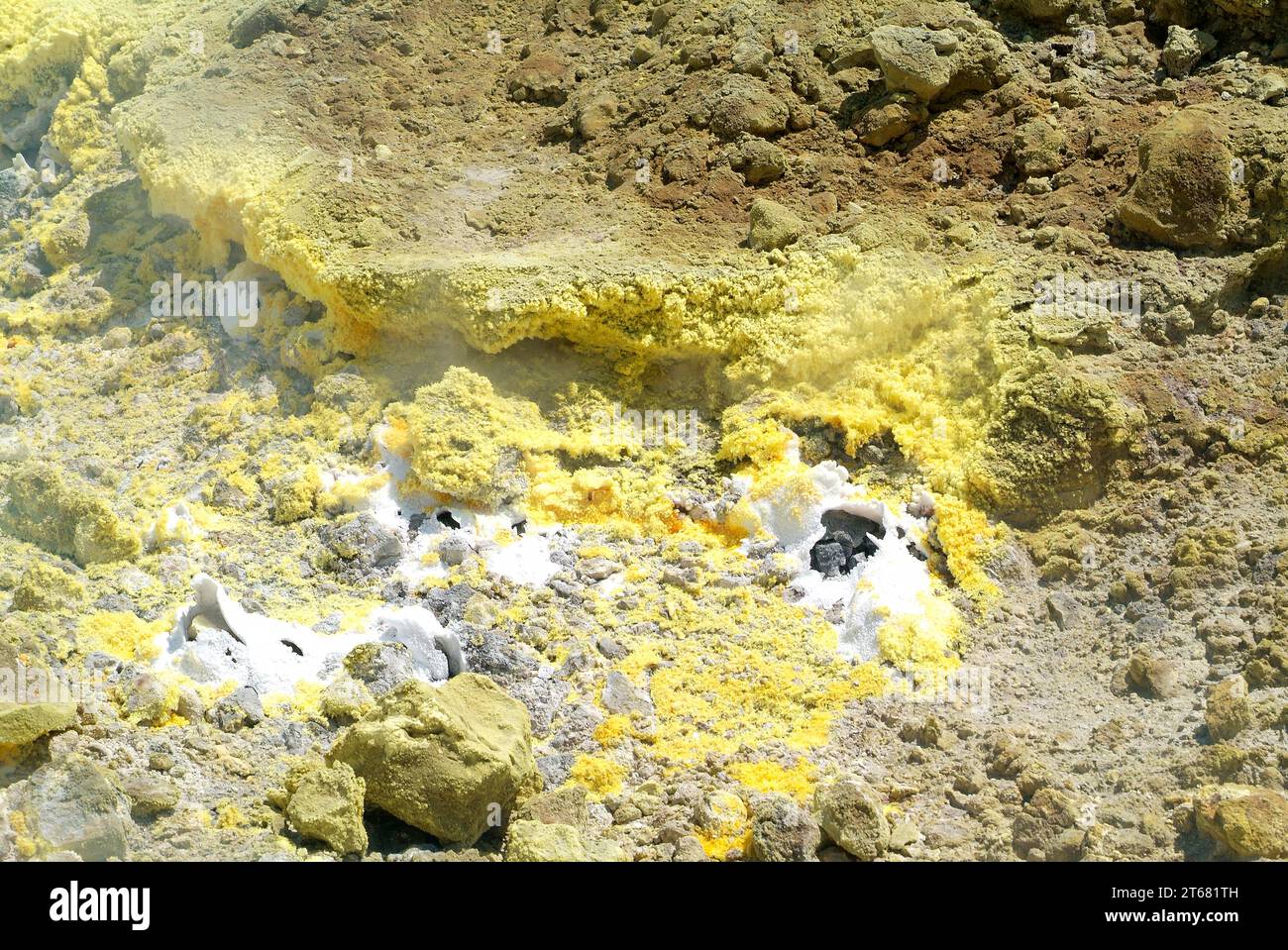 Fumaroles (gases, sulfur, halides, oxides and sulfates) in Vulcano ...