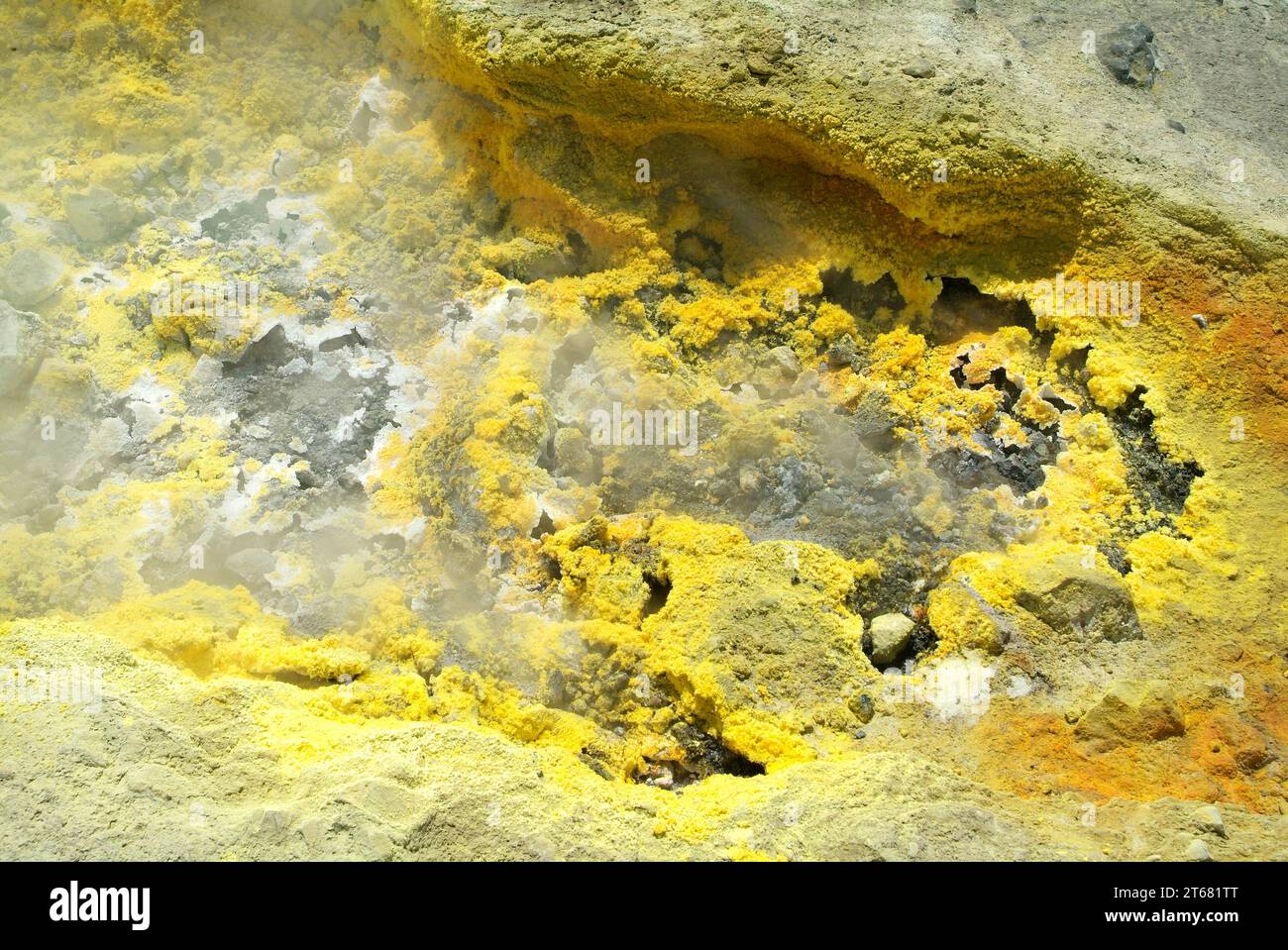 Fumaroles (gases, sulfur, halides, oxides and sulfates) in Vulcano ...