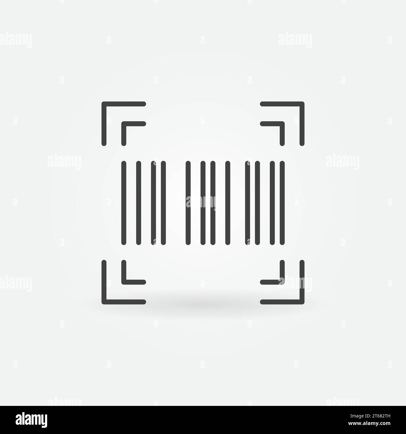 Barcode vector minimal linear icon or design element Stock Vector Image ...