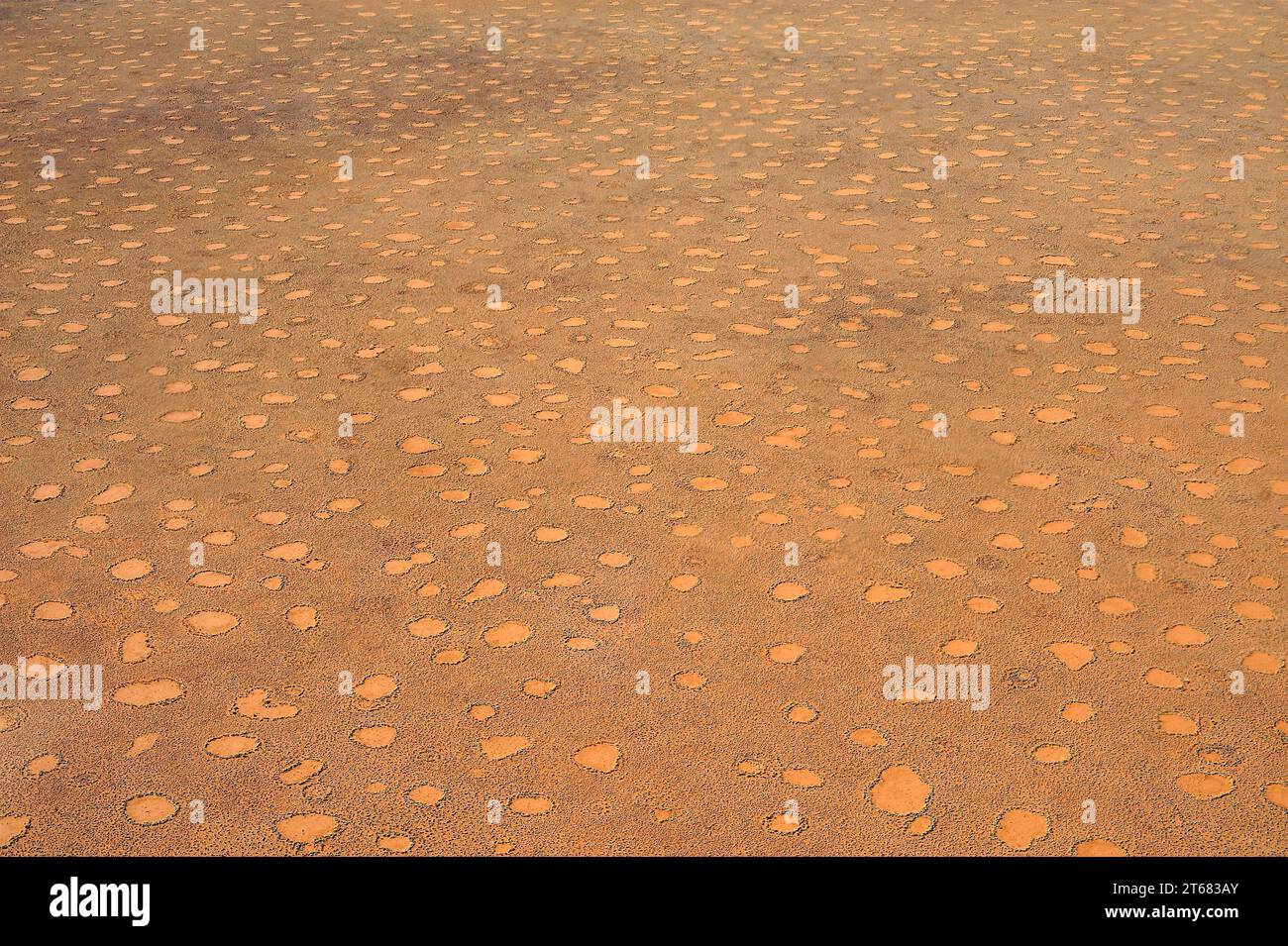 Namib Desert see from the air. Fairy rings or fairy circles. Namibia ...