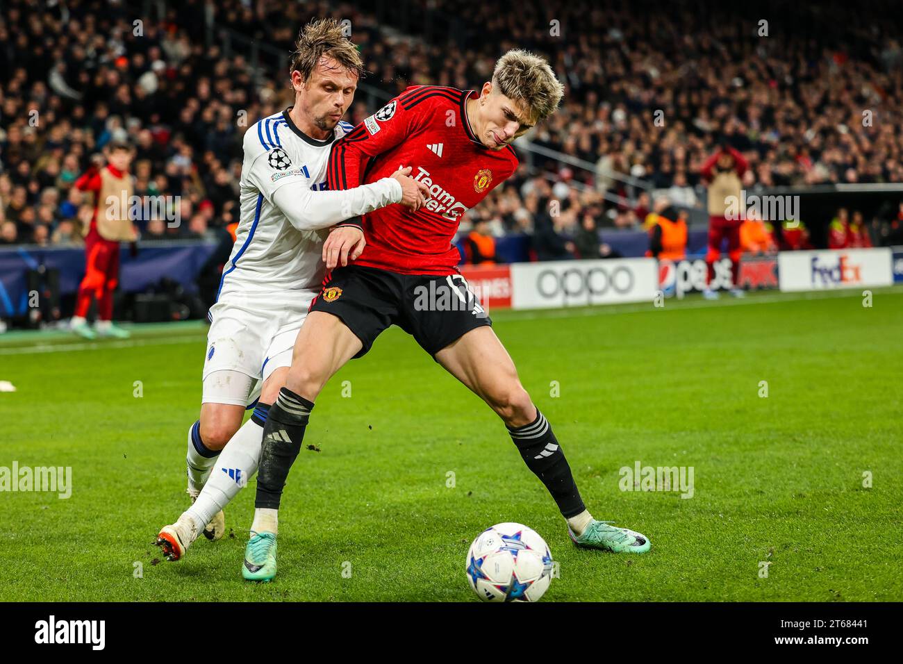 Copenhagen, Denmark. 08th Nov, 2023. Alejandro Garnacho (17) of ...