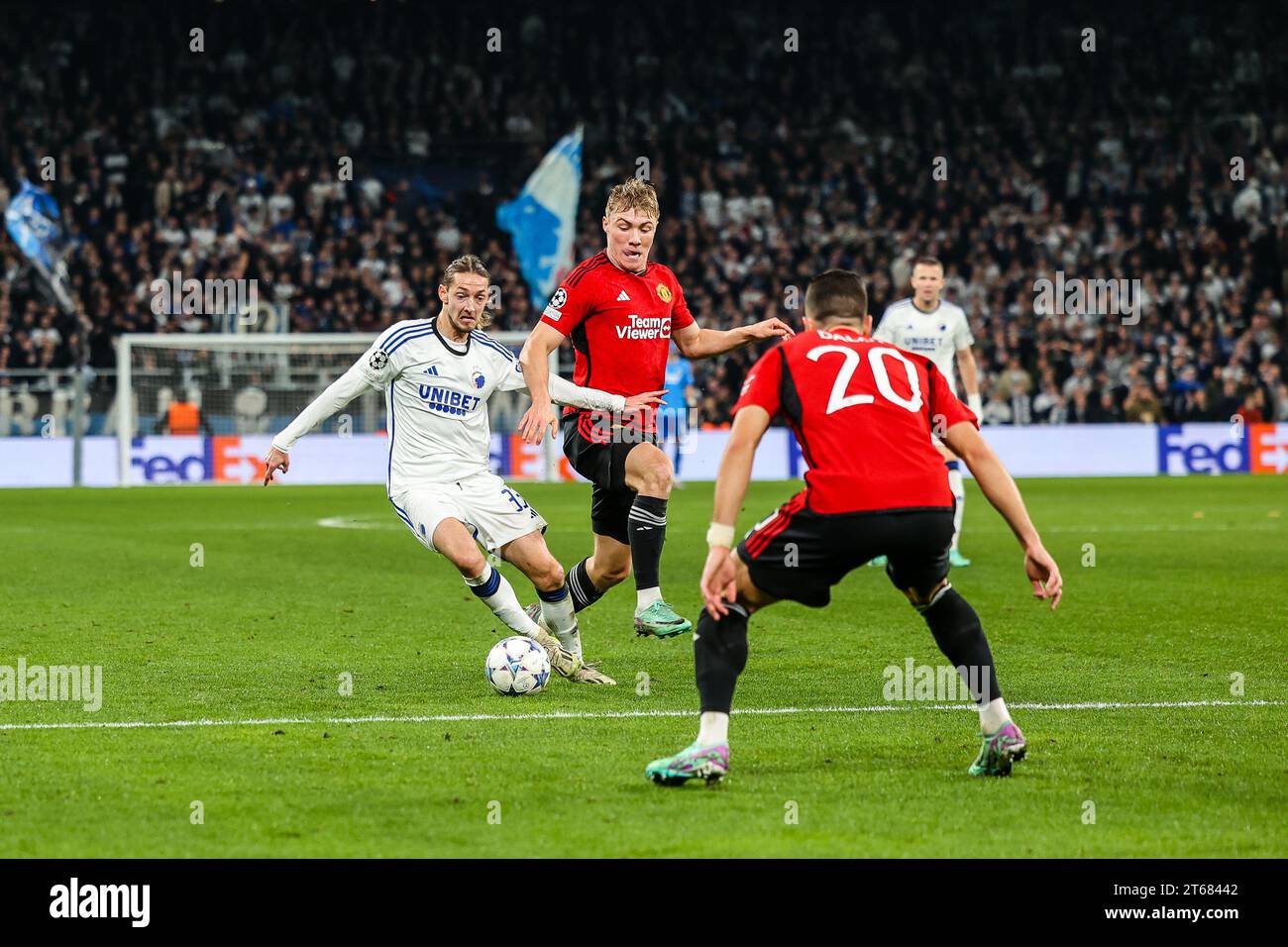 Copenhagen, Denmark. 08th Nov, 2023. Rasmus Falk (33) of FC Copenhagen ...