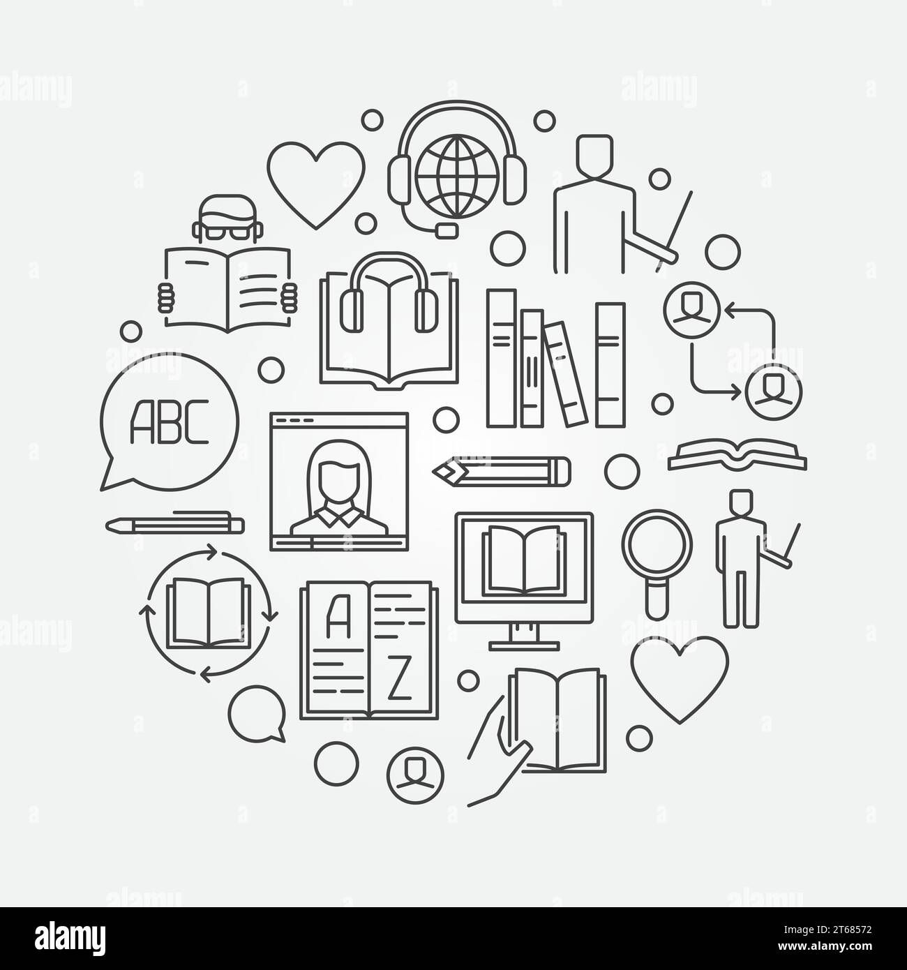 Interpreter in training Stock Vector Images - Alamy