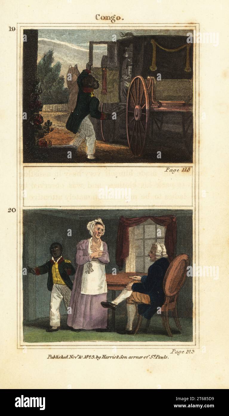 Enslaved person Congo in livery waiting on his masters coach 19, and ...