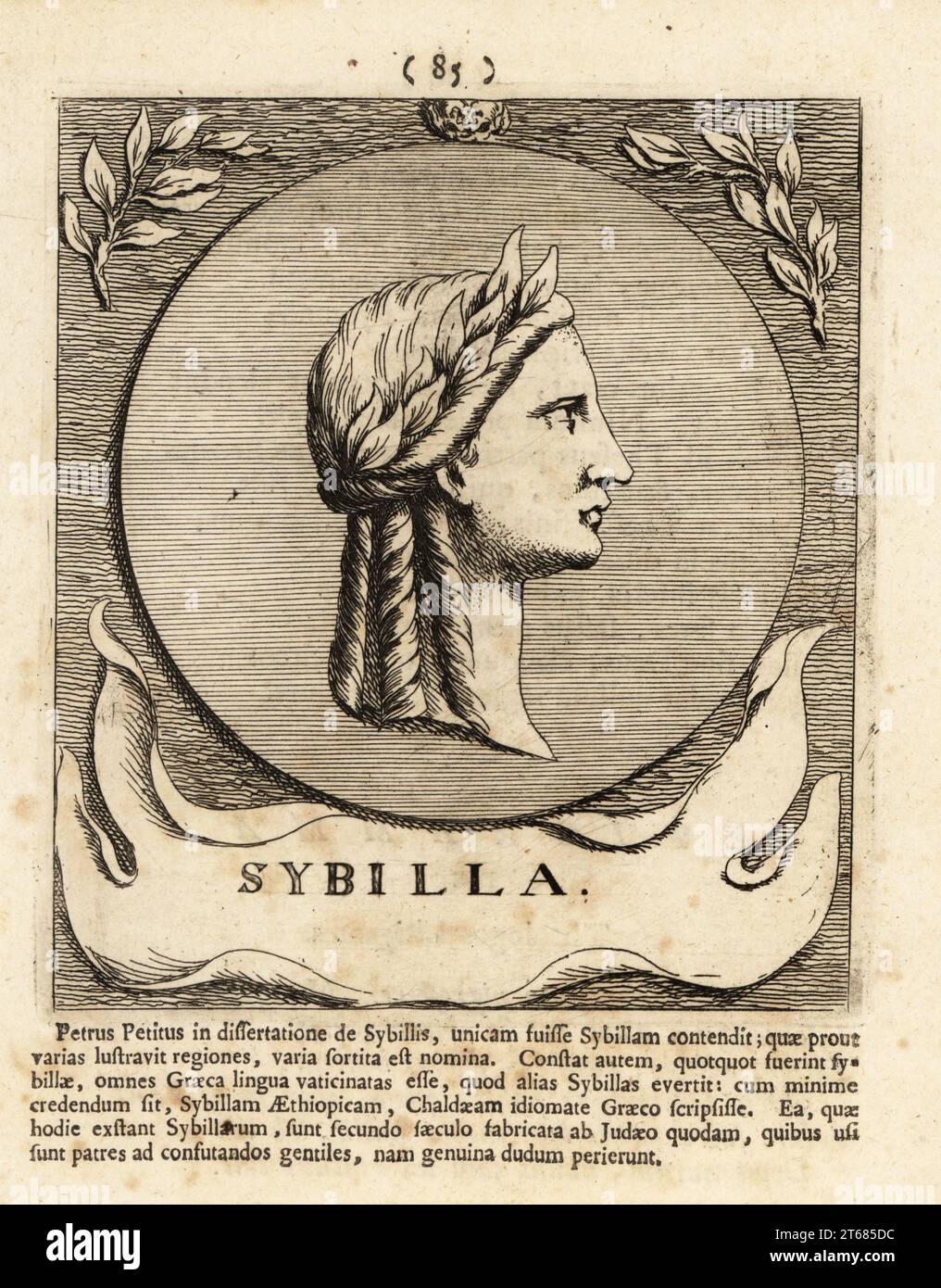 Portrait of a Sibyl, female prophet or oracle of Ancient Greece ...