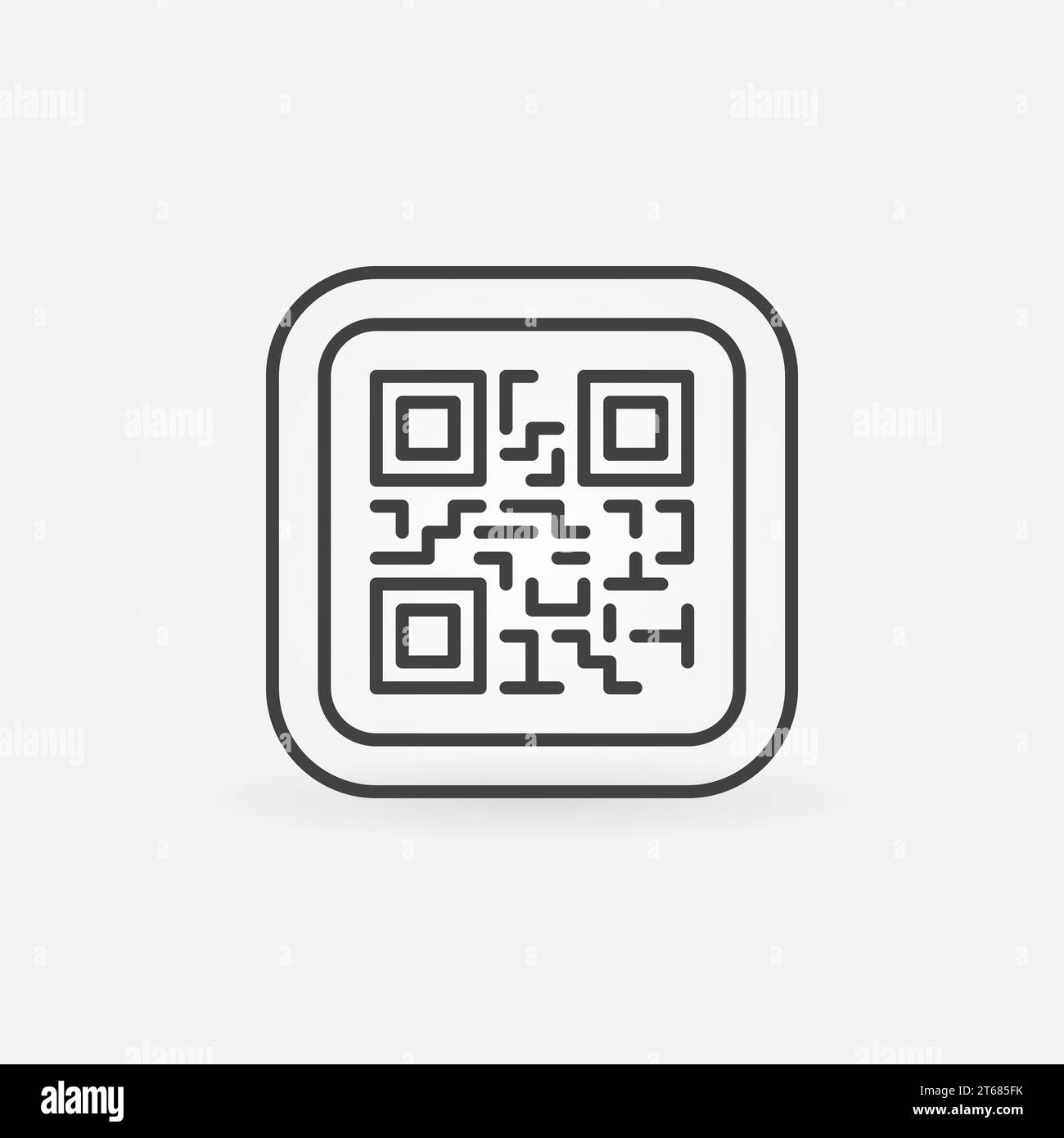 QR Code modern vector icon or symbol in thin line style Stock Vector Image & Art - Alamy