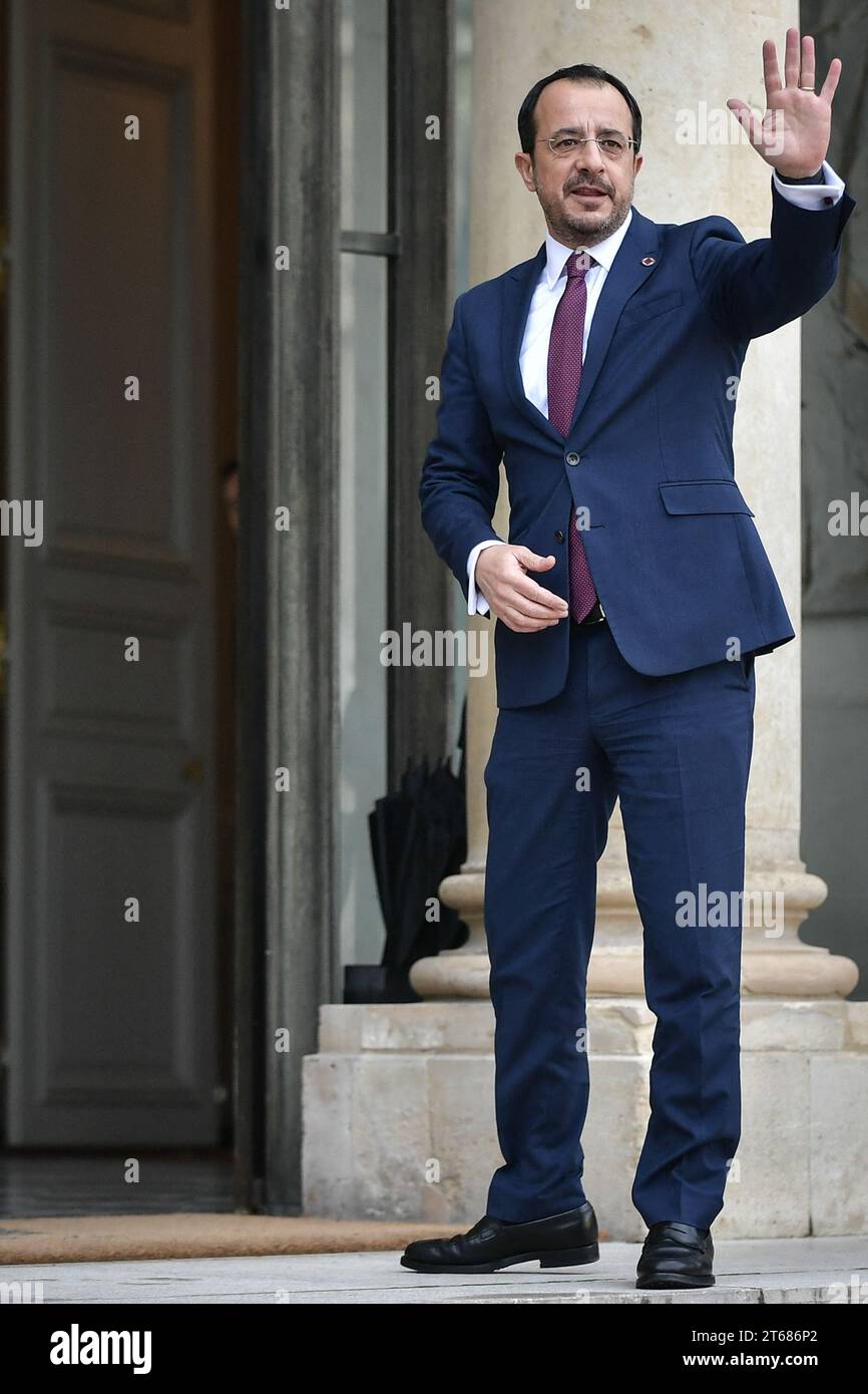 Paris, France. 09th Nov, 2023. Cyprus President Nikos Christodoulides ...