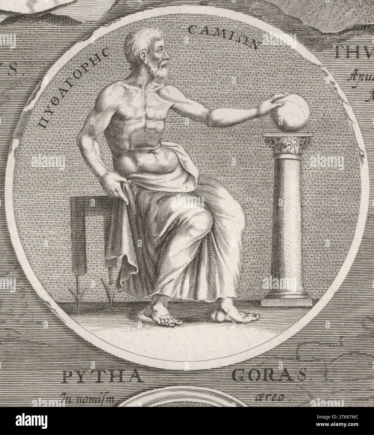 Pythagoras of Samos, ancient Ionian Greek philosopher and the eponymous ...