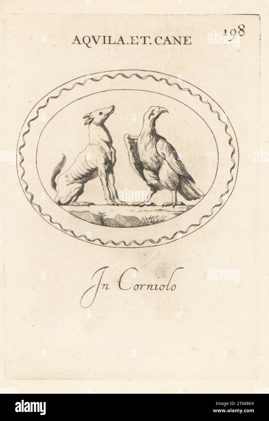 Eagle and dog, celestial or Zodiac signs, in cornelian. The Thebans ...