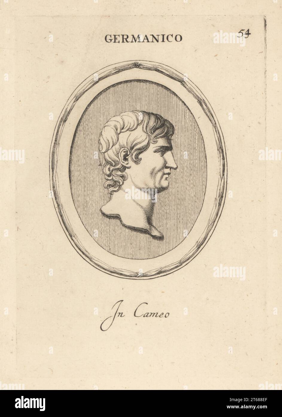 Bust of Germanicus Julius Caesar, popular Roman general and politician ...