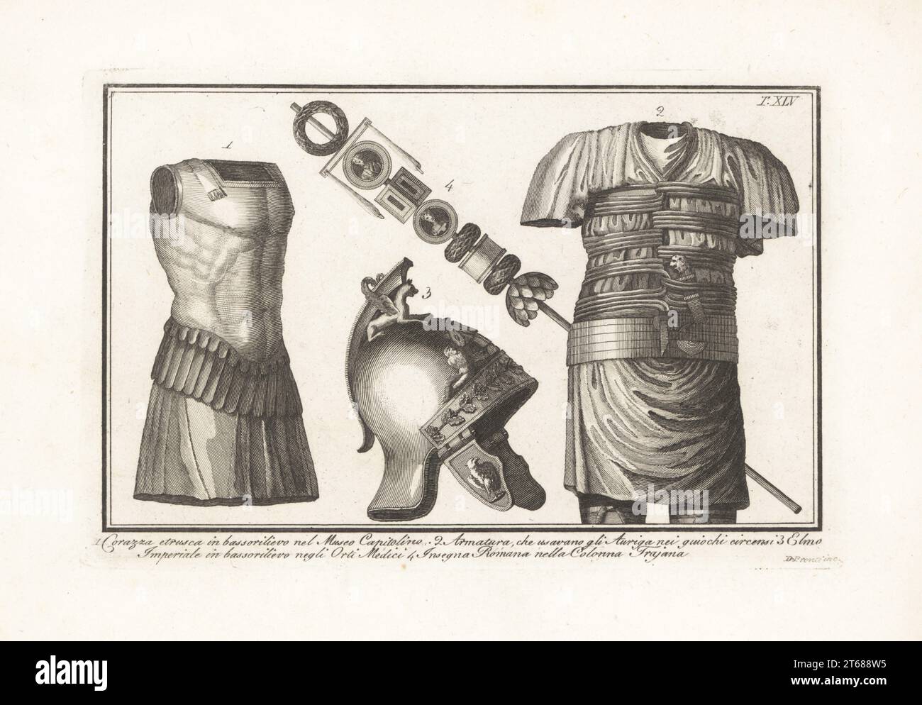 Etruscan cuirass in the Museo Capitolino 1, leather armour worn by ...