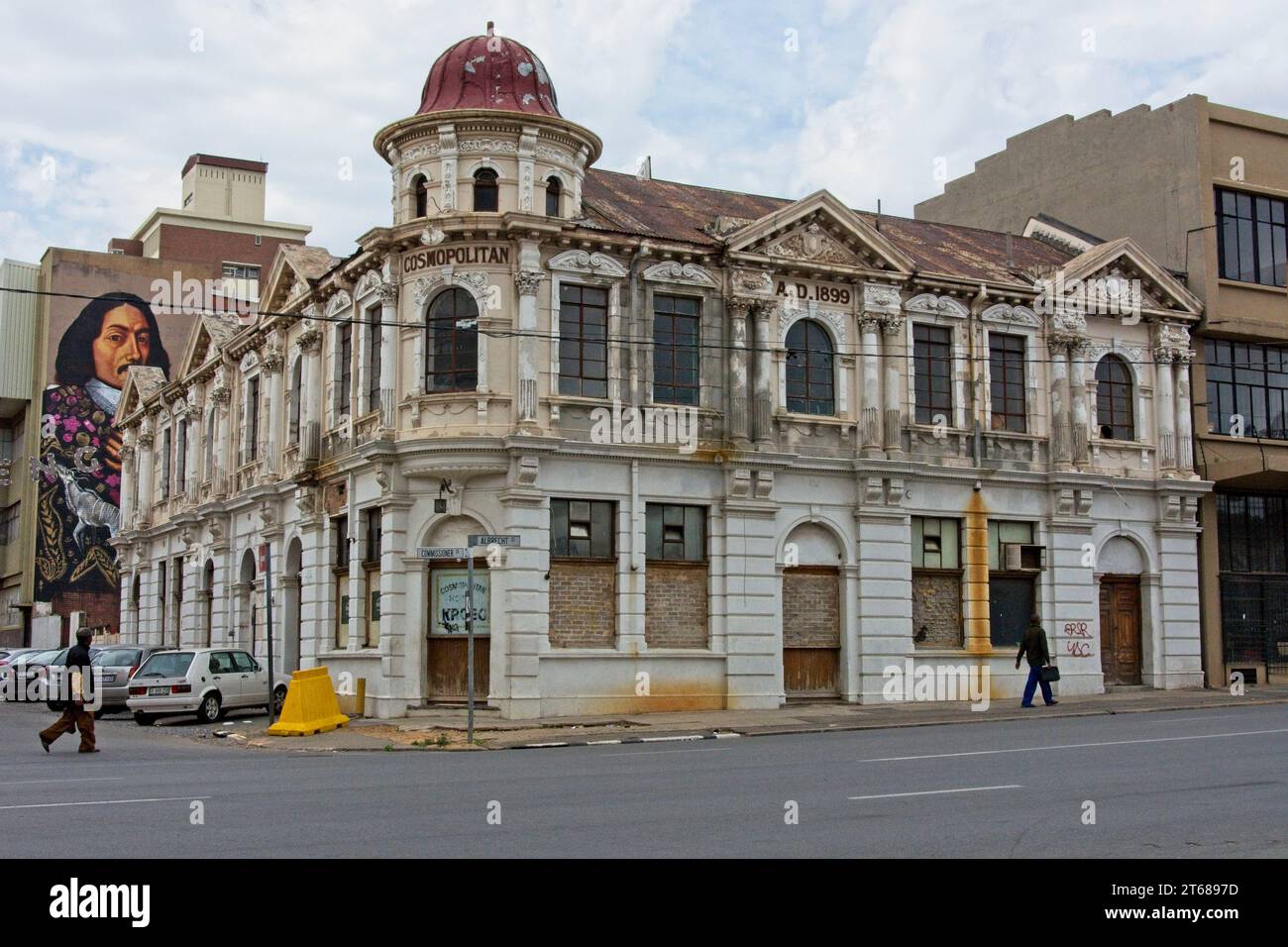 Historical Cosmopolitan building in Johannesburg, South Africa Stock ...
