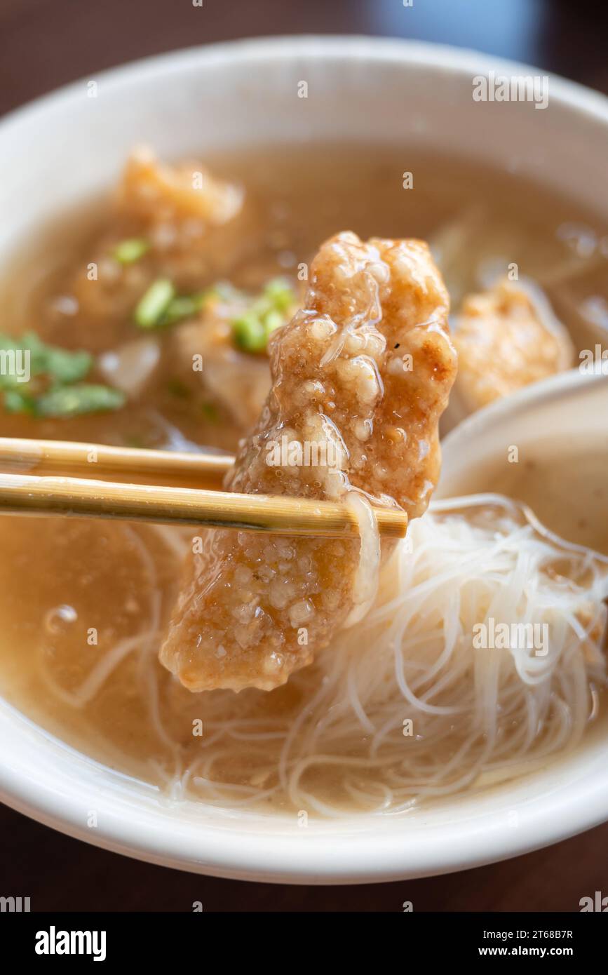 Delicious fried narrow-barred Spanish mackerel fish fillet with rice ...