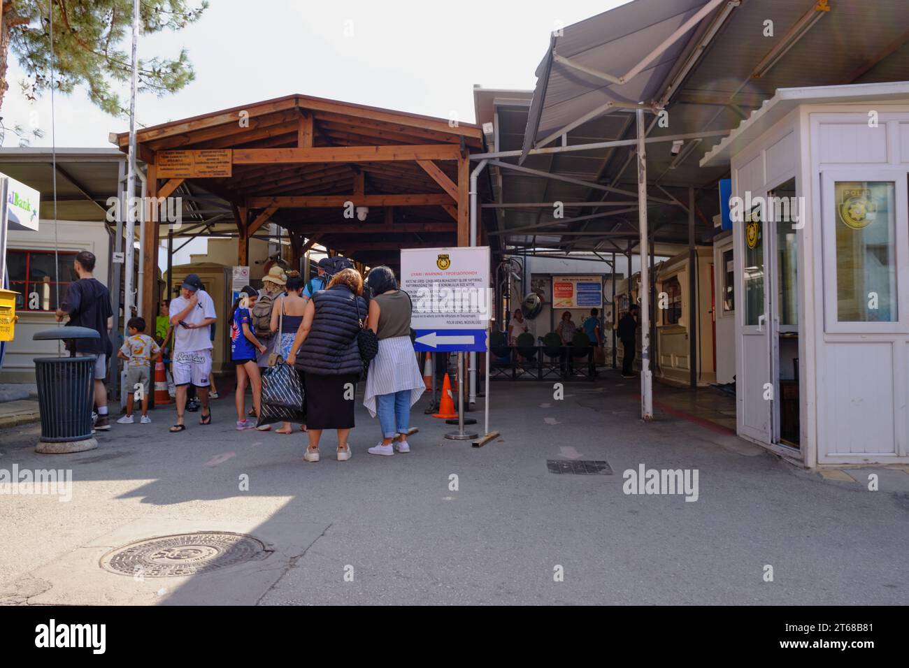 border crossing from Turkish occupied North Cyprus in Nicosia to the ...
