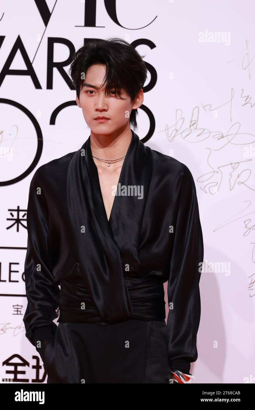 American born Chinese singer, dancer and actor Zhou Keyu attends the ...