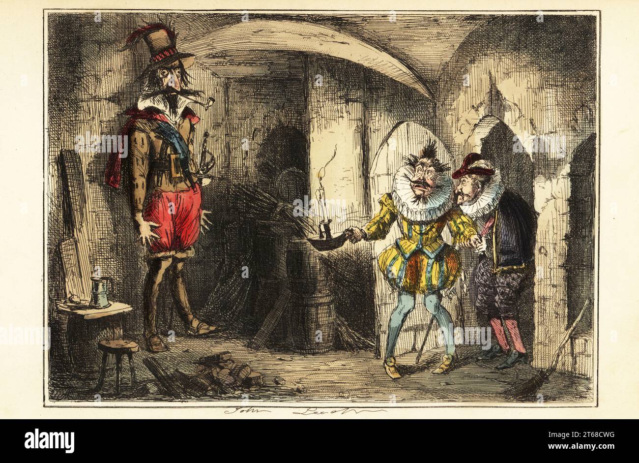 Guy Fawkes, leader of the Gunpowder Plot, caught in the cellar of the ...