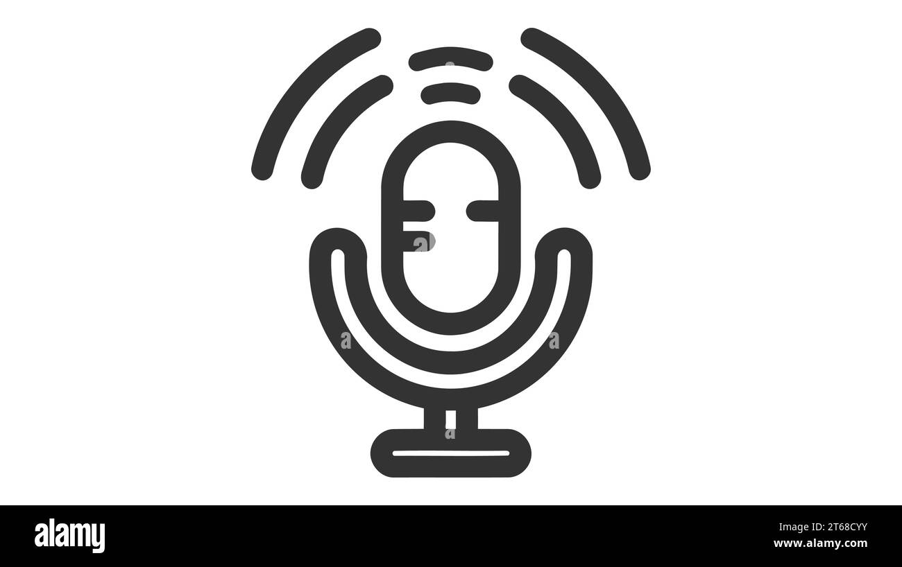 Record Microphone vector icon. The symbol microphone for web site ...