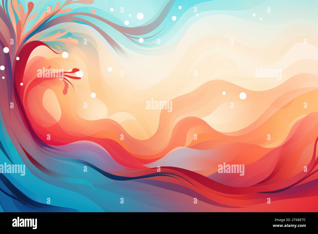 An aesthetically pleasing background of vivid watercolor paintings ...