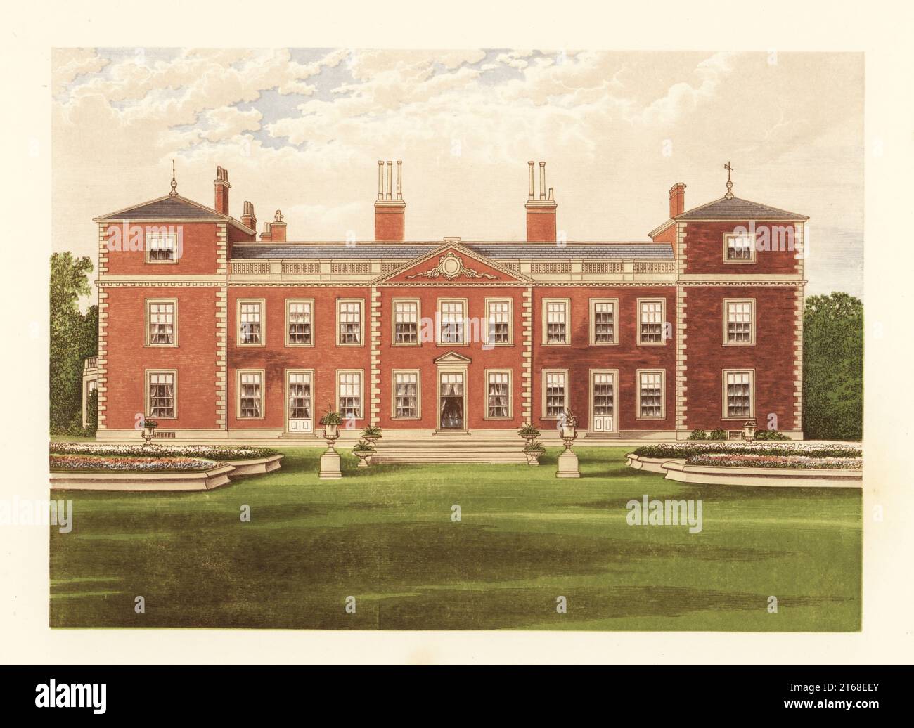 Euston Hall, Suffolk, England. Red-brick manor house designed by ...