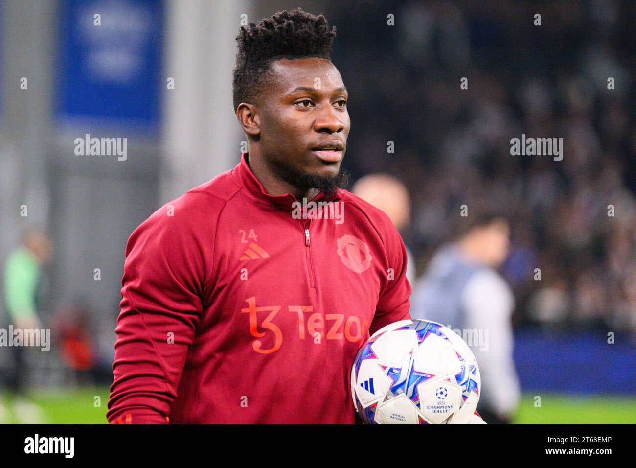 Copenhagen, Denmark. 08th Nov, 2023. Goalkeeper Andre Onana (24) of ...
