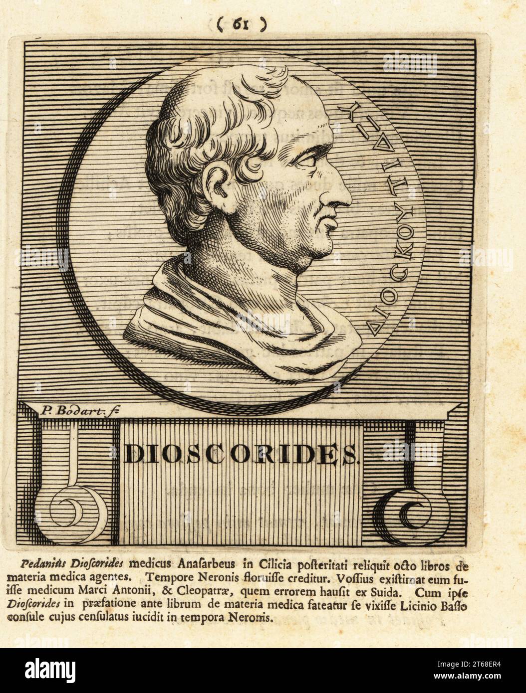 Pedanius Dioscorides, c.4090 AD, Greek physician, pharmacologist ...