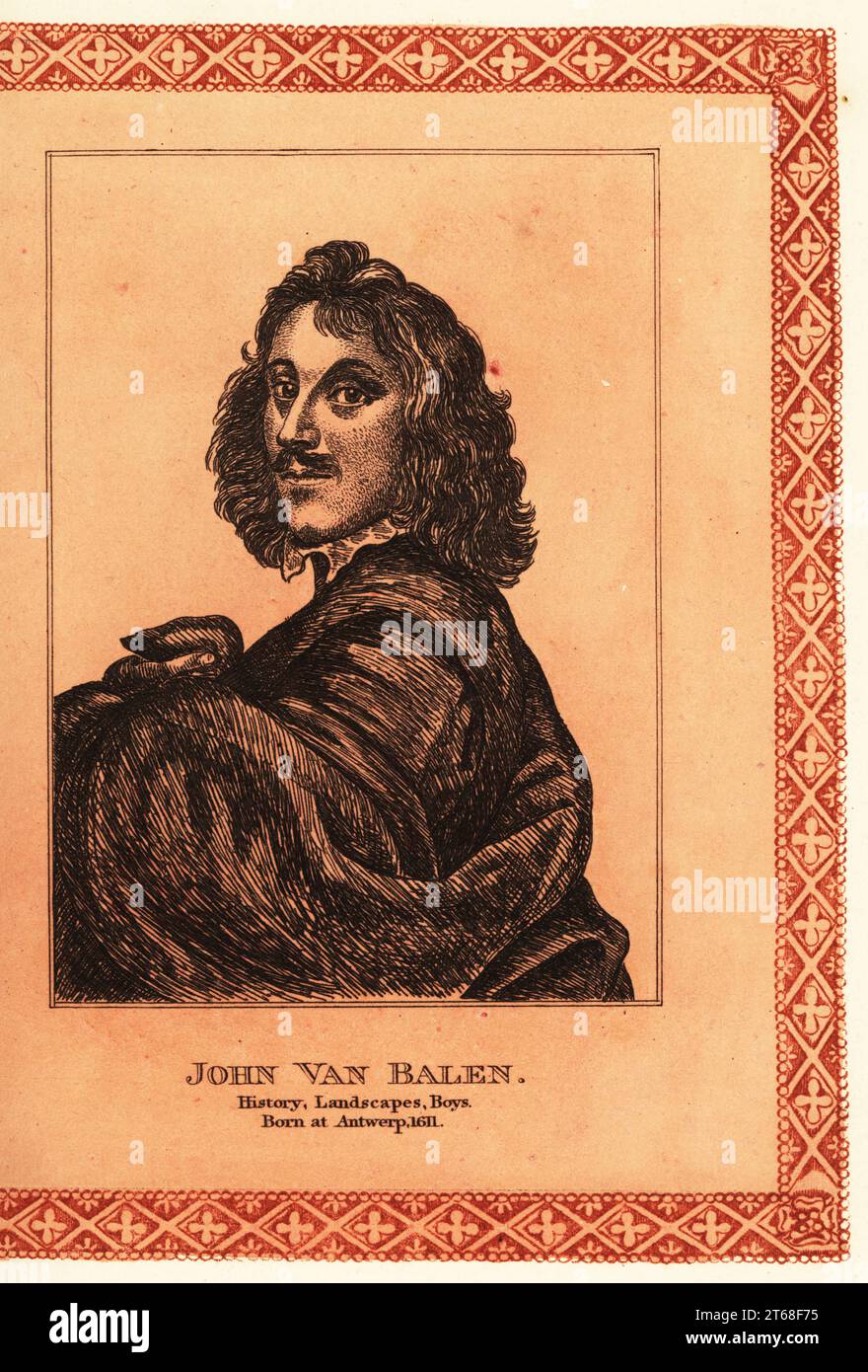 Portrait of Jan van Balen, Flemish Baroque painter of history paintings ...