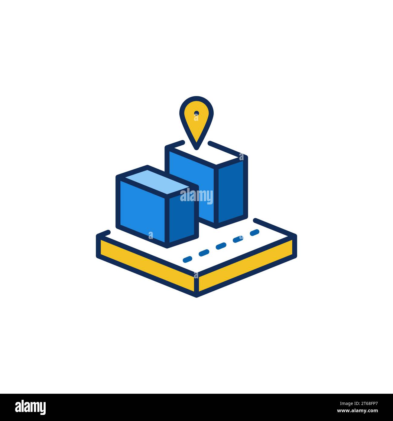 Virtual Land vector NFT Non-fungible Token concept colored icon or sign ...