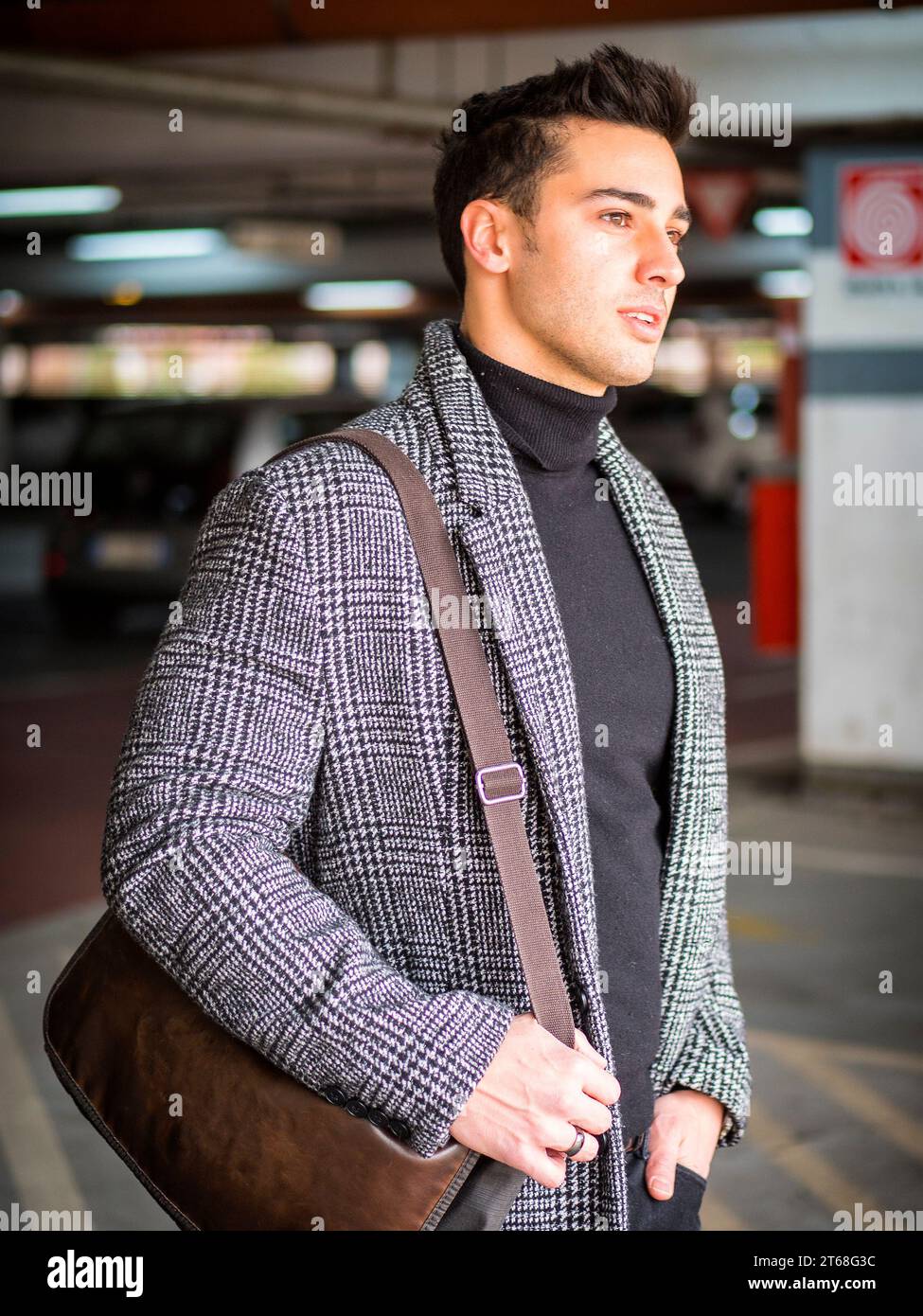 Handsome male model dark hi-res stock photography and images - Alamy