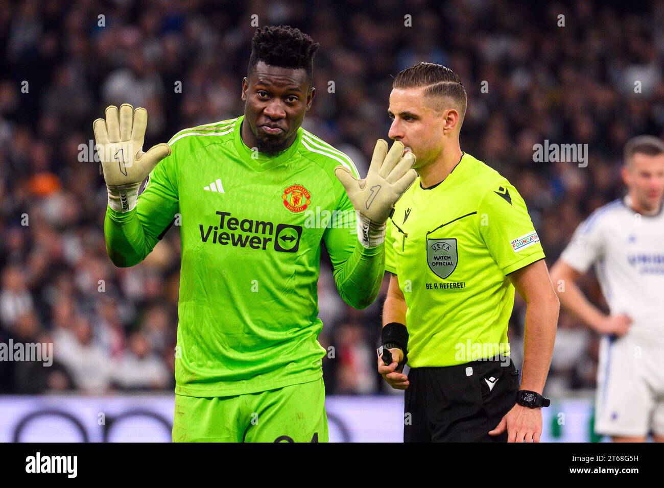 Copenhagen, Denmark. 08th Nov, 2023. Goalkeeper Andre Onana (24) of ...