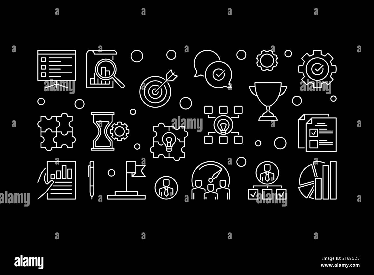 Vector core values horizontal concept minimal illustration in thin line ... Vector core values horizontal concept minimal illustration in thin line ...
