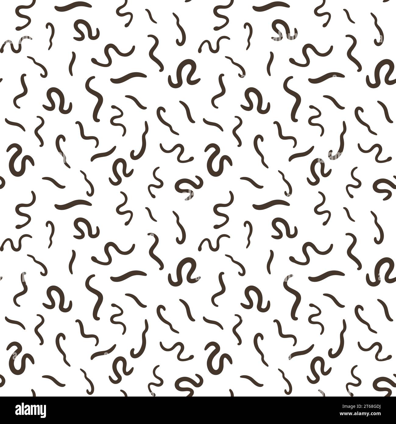 Ascariasis Helminth simple Seamless Pattern - parasitic worms vector ...